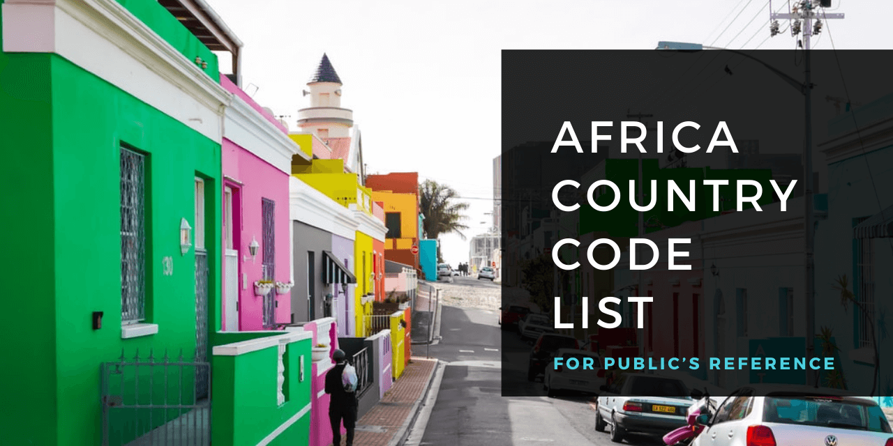 What are telephones codes in Africa? Africa Country Code List?
